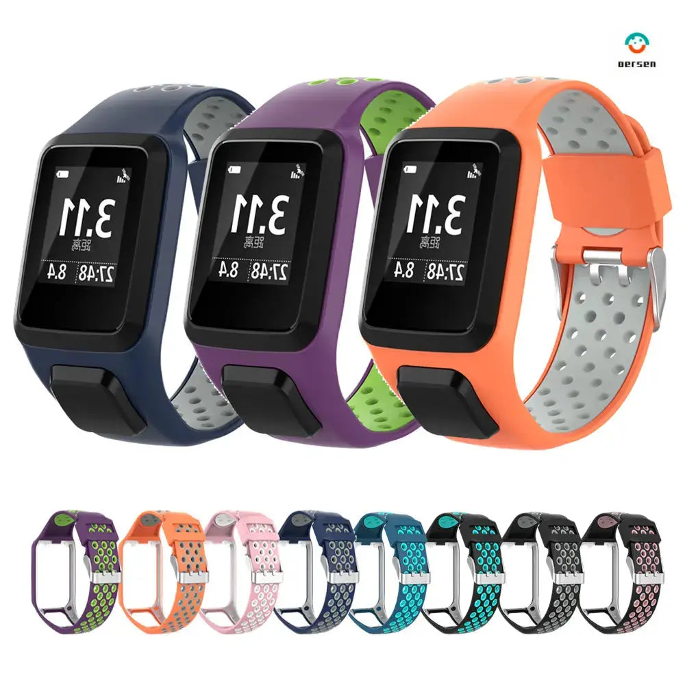 Silicone Watch Strap for TomTom Adventurer, Spark, Golfer, Runner – STRAPS